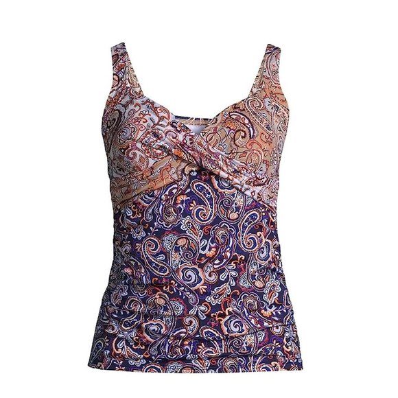 Lands' End | Swim | Nwt Lands End Womens Square Neck Underwire Tankini ...